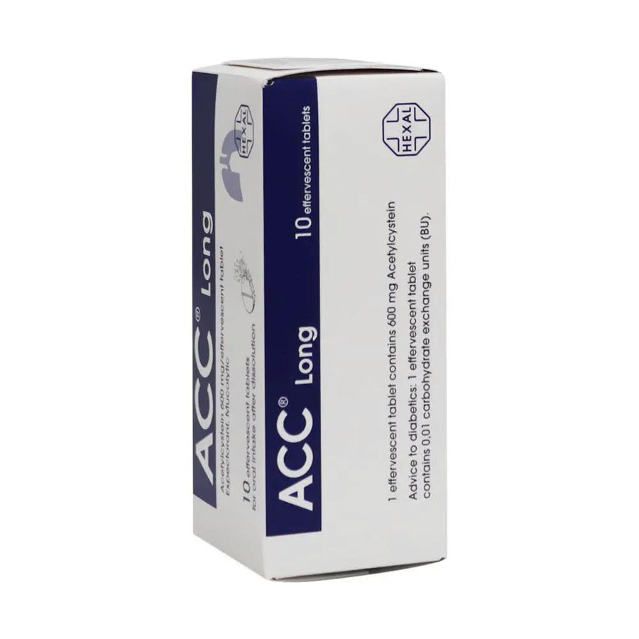 Buy ACC Long 600 mg Effervescent Tablets – Daily Respiratory Wellness ...