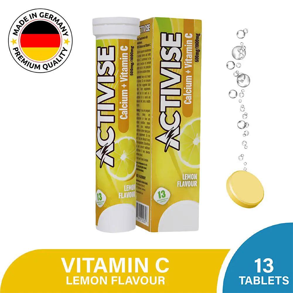 Buy Activise Calcium + Vitamin C Lemon Flavor Effervescent Tablets For ...