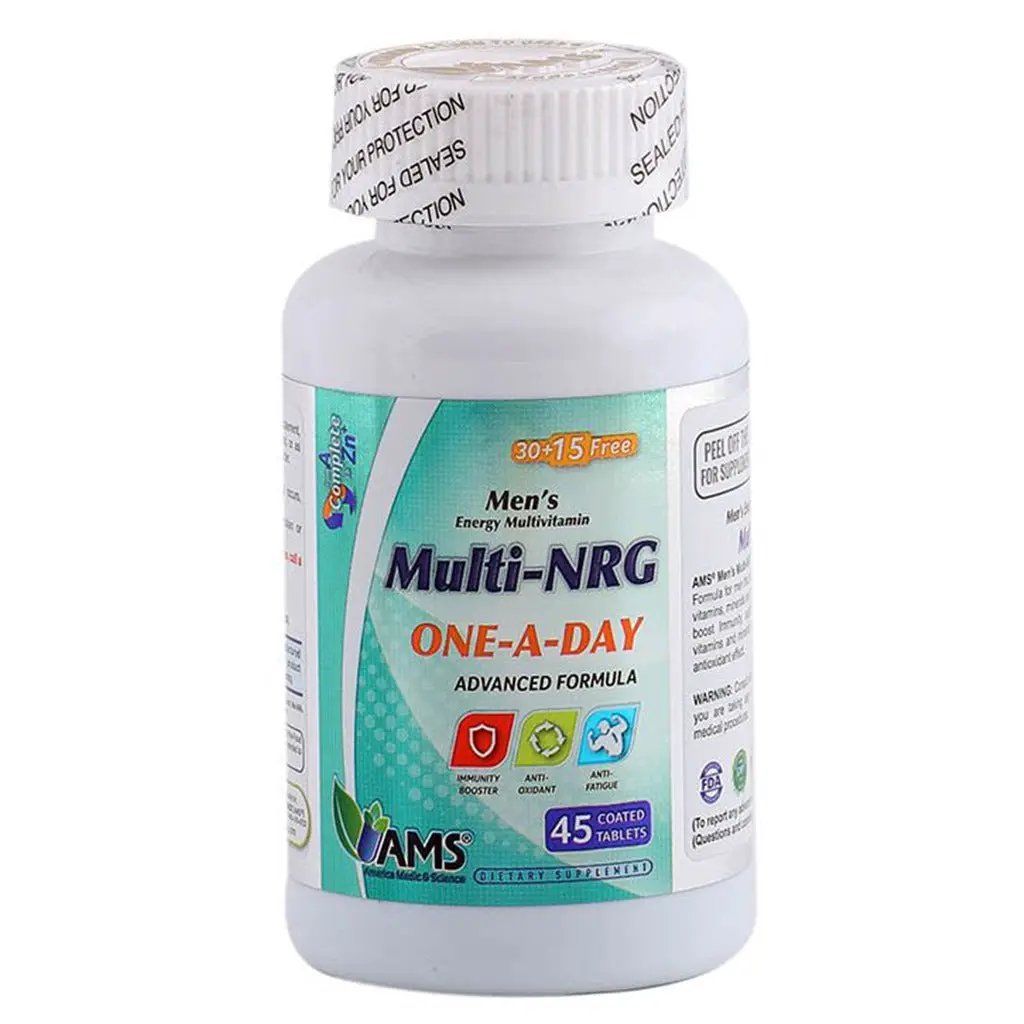 Buy AMS Multi-NRG Men’s Multivitamin Tablets – Daily Energy ...