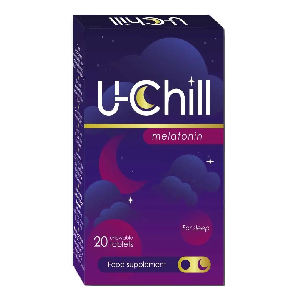 Buy U-Chill Melatonin Chewable Tablets - Fruit Flavour, Pack of 20’s ...